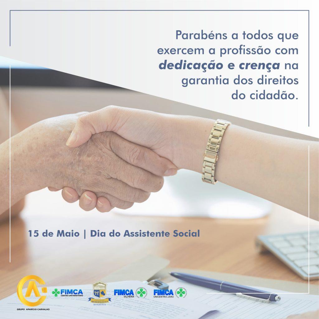 15 DE MAIO – DIA DO ASSISTENTE SOCIAL - Trabalhamos em vários espaços ...
