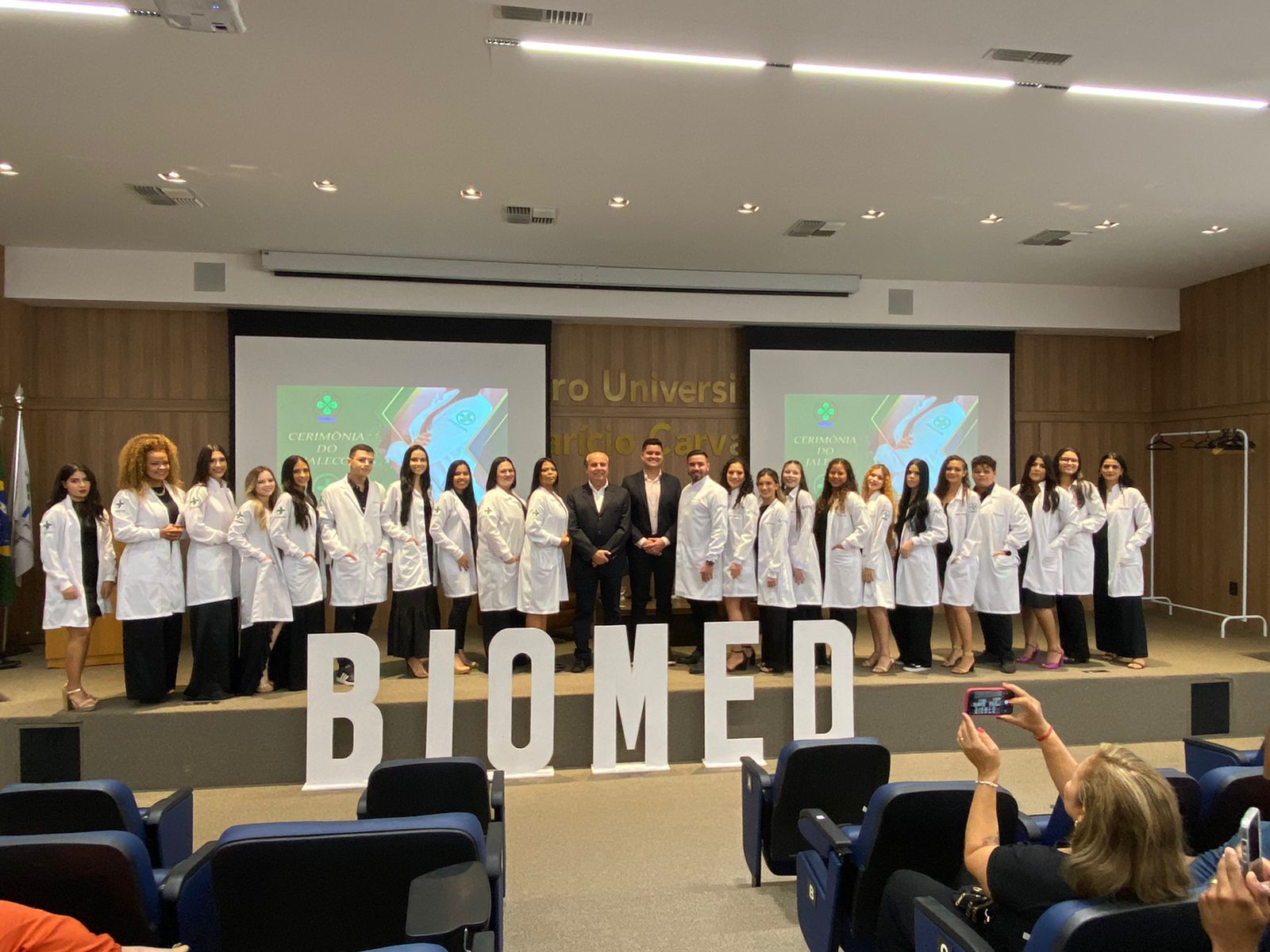Cerimônia do Jaleco de Biomedicina — FIMCA - Centro Universitário Aparicio Carvalho